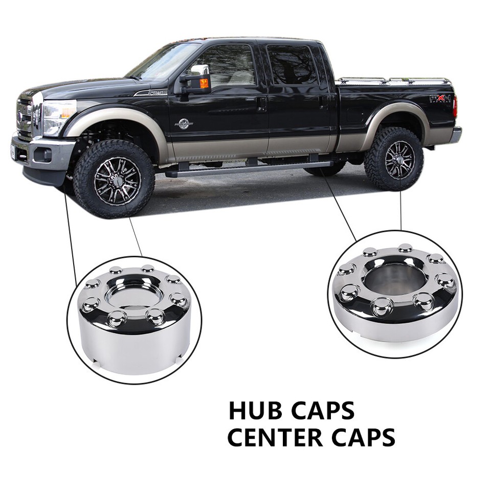 Wheel Center Hub Caps Fit For 2005-2016 Ford F350 F-350 Dually 4x4 Open ...