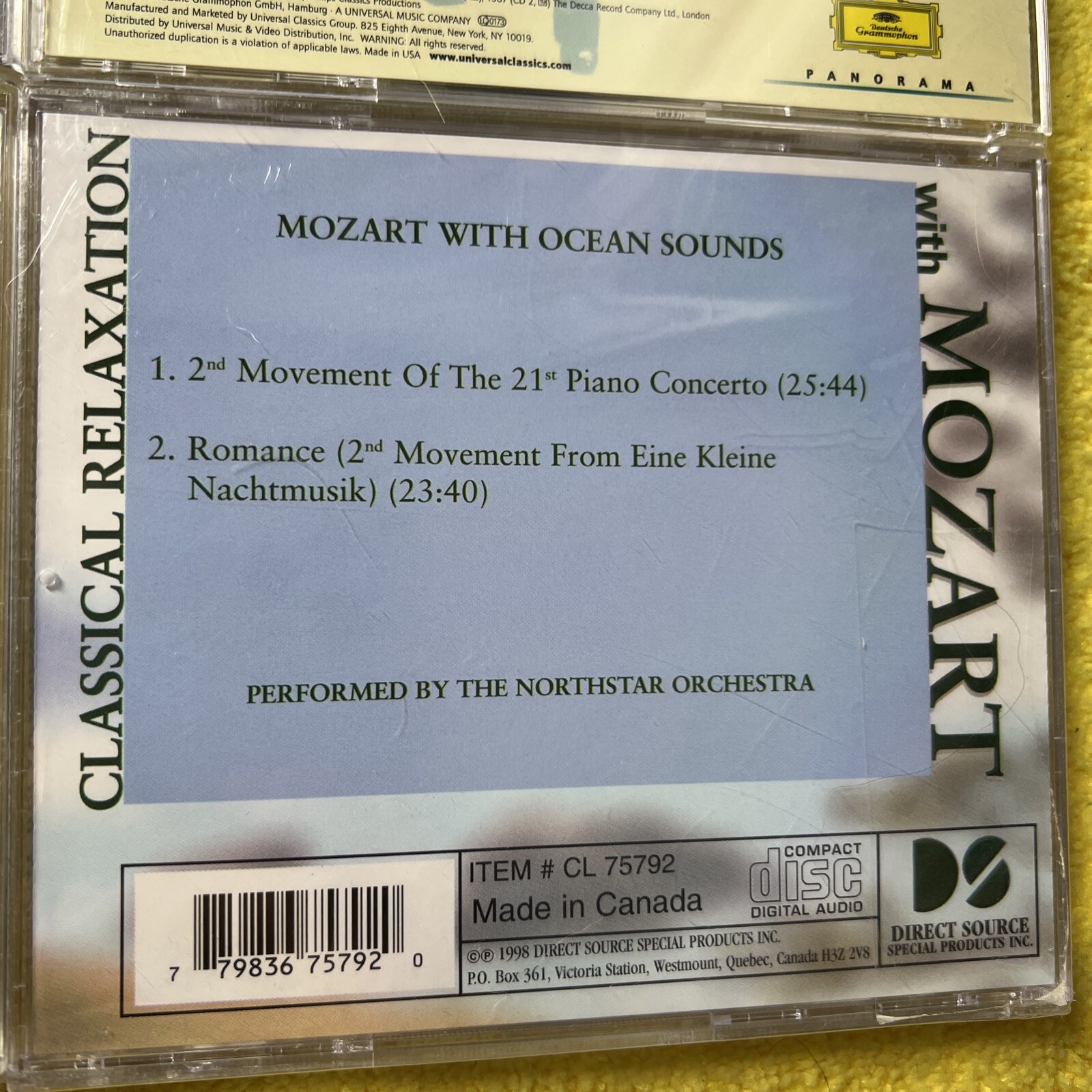 5 Cds Classical Relaxation With Ocean Sounds Mozart, Beethoven, Bach ...
