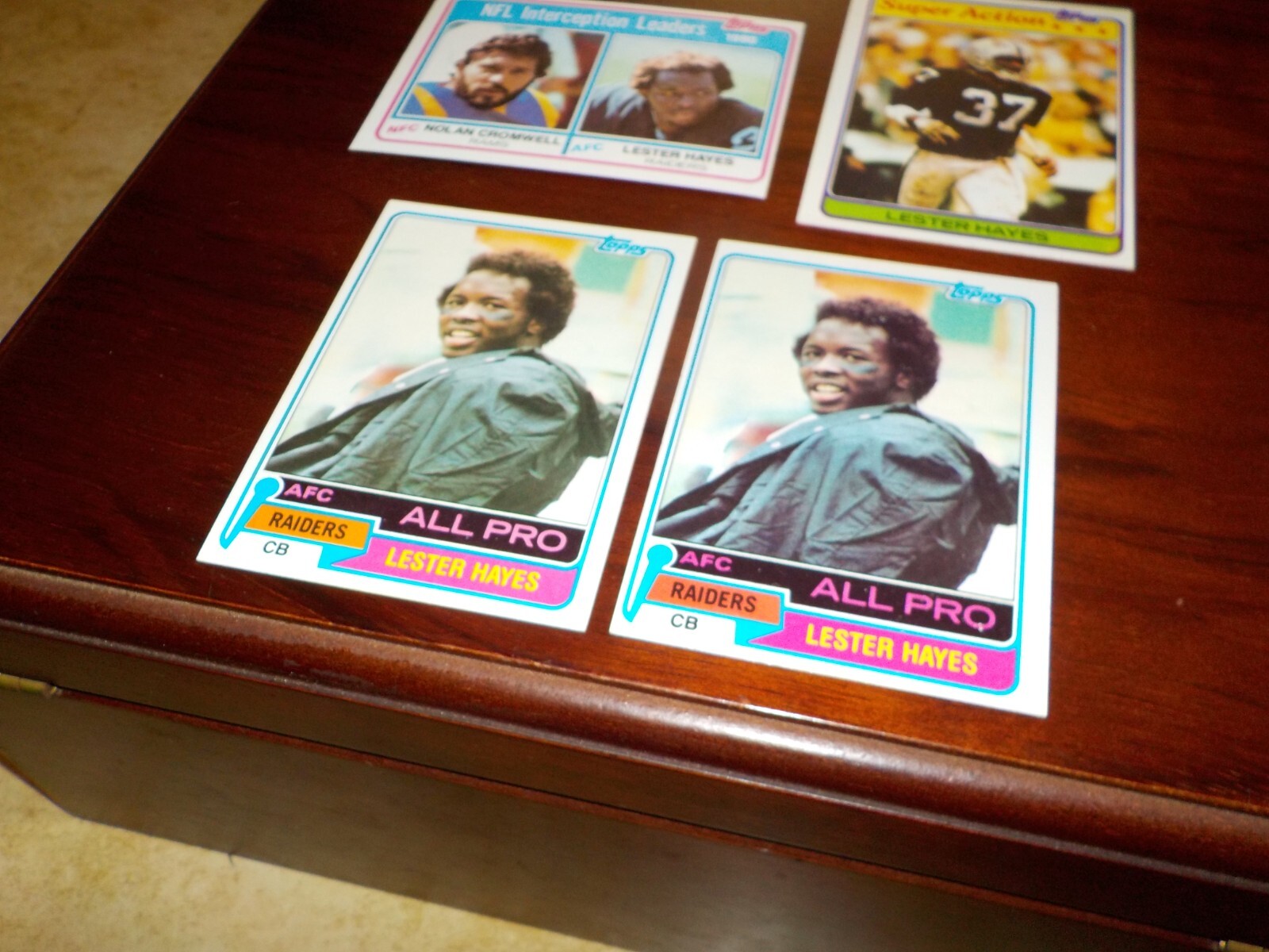 14-Vintage Lester Hayes w/(2) 1980 Topps Rookies-Raiders/NFL Legend ...