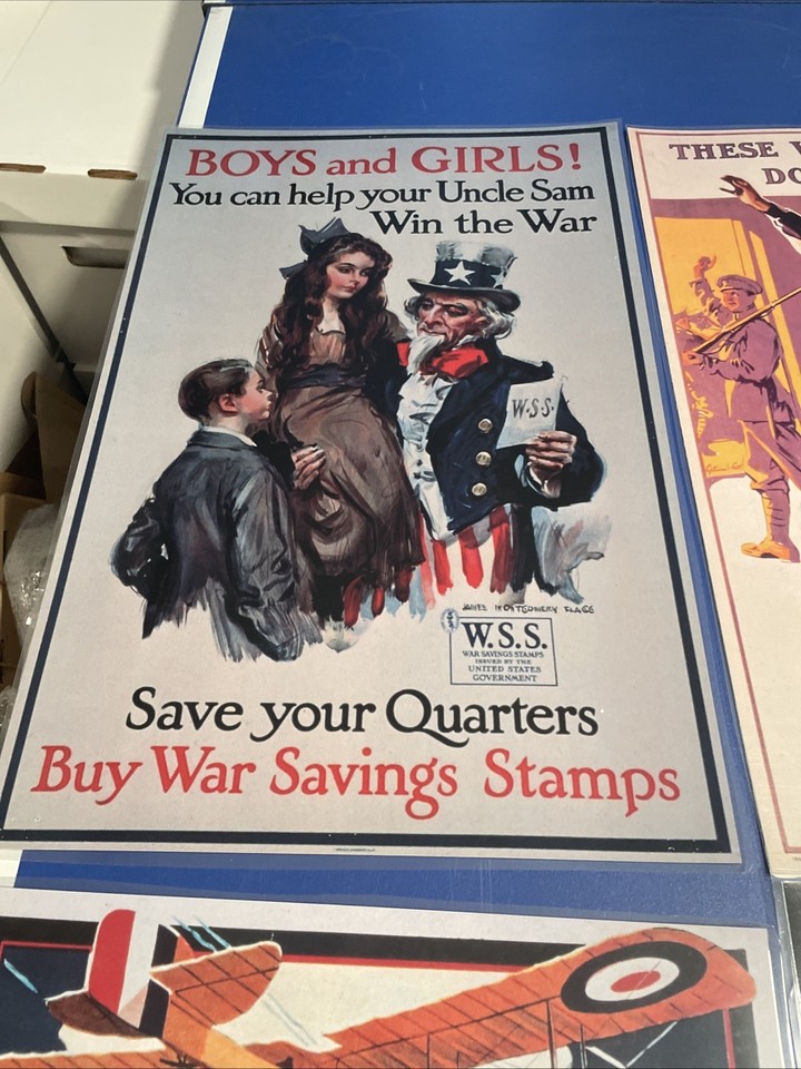 8 Reproduction World War I propaganda posters Laminated 14 x 22 nice | eBay