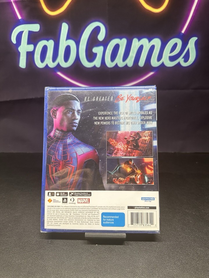 NEW Marvel's Spider-Man SpiderMan Miles Morales PS5 Game | eBay Australia