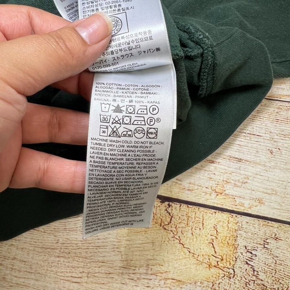 Levi's Green Crewneck Sweatshirt XS Vintage Wash San Francisco Long ...