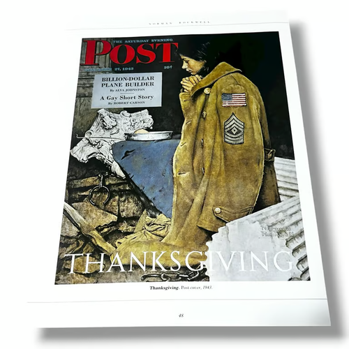Vintage Art Book Plate Illustration Thanksgiving Norman Rockwell D | eBay
