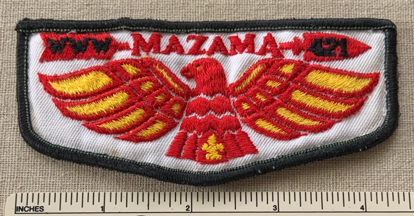 Vintage OA MAZAMA LODGE 421 Order of the Arrow FLAP PATCH WWW ...