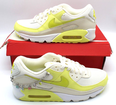 Wmns Nike Air Max 90 SE PRINCESS CHARMING Sail Voltage Yellow SZ 8.5 ...