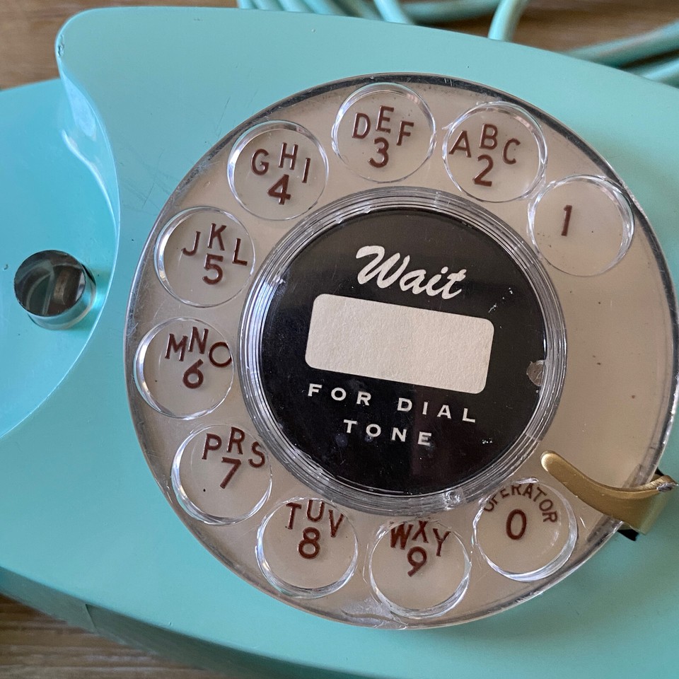 Rotary Phone Dial Card Insert "Wait For Dial Tone" Design | eBay