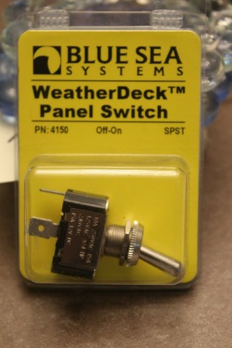 Blue Sea - Weather Deck Panel Toggle Switch - OFF-ON - Marine - Boat ...