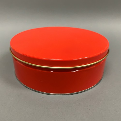 Red Round Tin Can Empty Crafts Baking 7 1/4 x 2 3/8” high | eBay