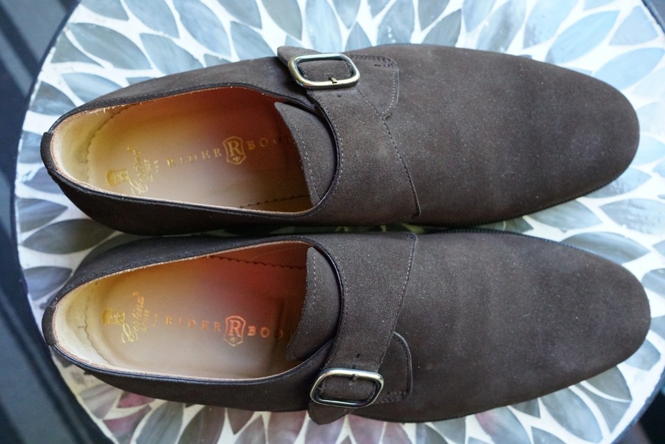 Rider Boot Co. Brown Suede Byrd Single Monks 11D NEW | eBay