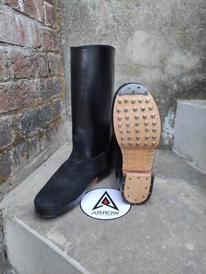 WW2 German Black Jack Boot Leather Sole With Iron Plate Hobnails and ...