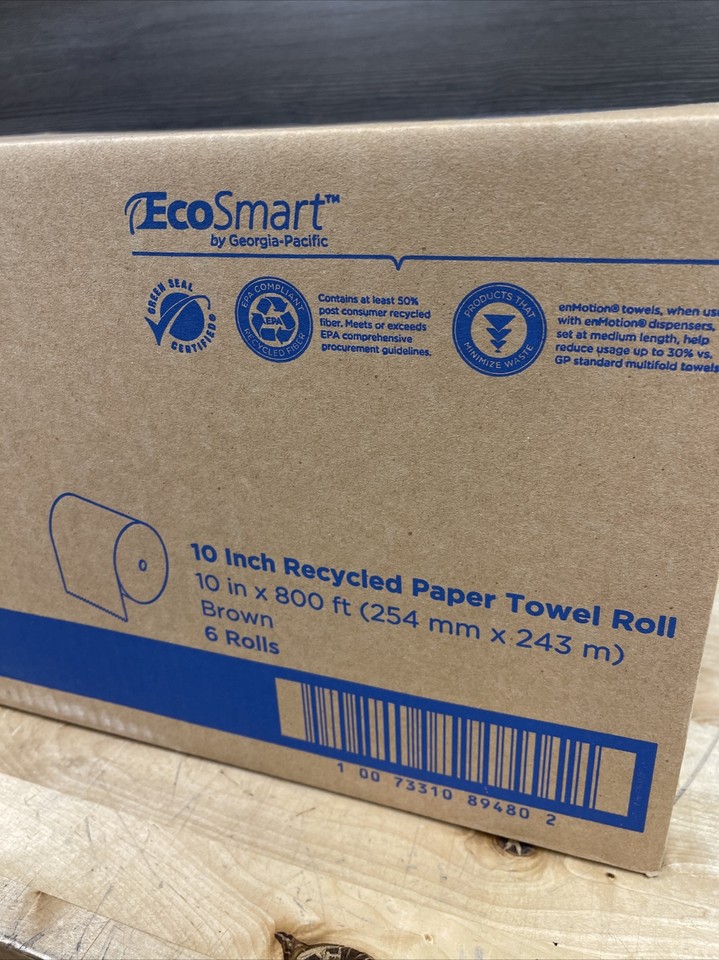 enMotion 89480 Brown Paper Towel Roll, 10'' X 800ft, Case of 6 Rolls ...