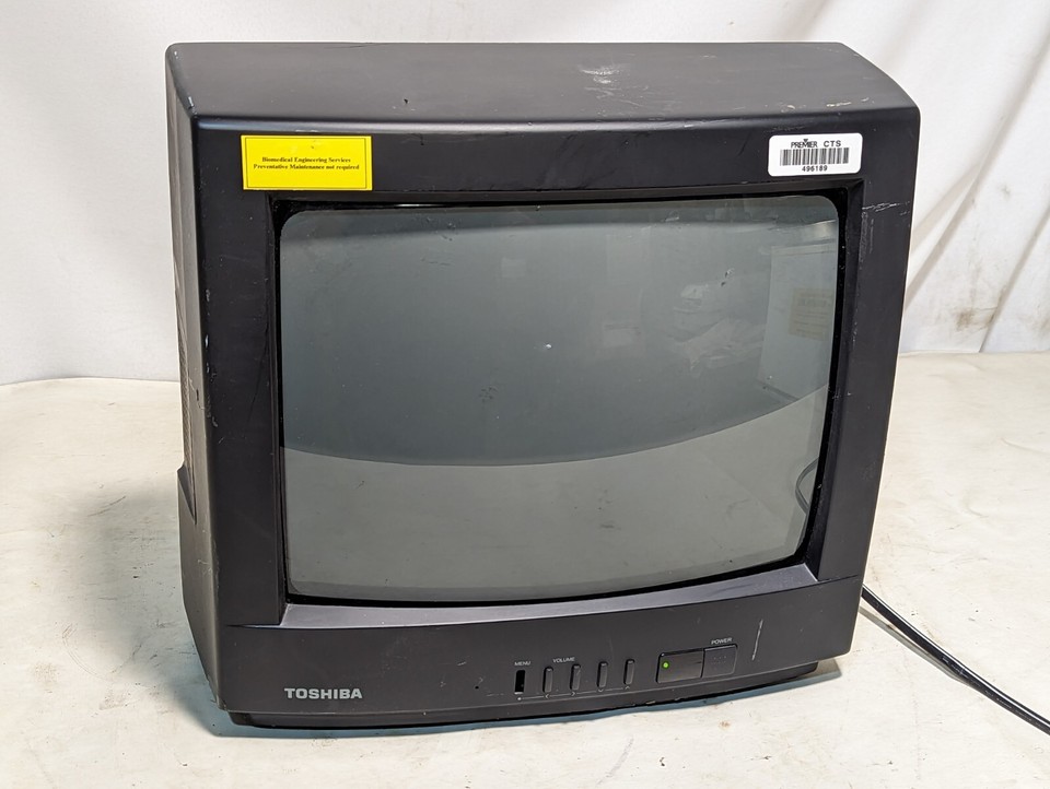 Toshiba CM1310A video monitor, 13-inch, high resolution, menu button ...