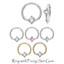 Captive Ball Ring - Cartilage Lip Tragus Top Upper Ear Earring Nipple ...