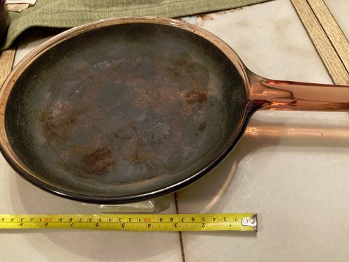 Corning Vision Ware 10 Inch Skillet Amber Visions Non Stick Fry Pan USA ...