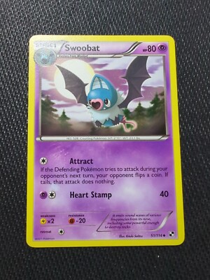 Pokémon TCG Swoobat Black and White 51/114 Regular Uncommon NM | eBay