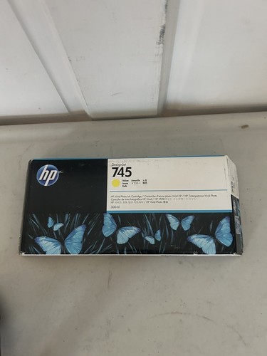 Genuine HP 745 DesignJet Yellow Vivid Photo Ink Cartridge, New HP 745 ...