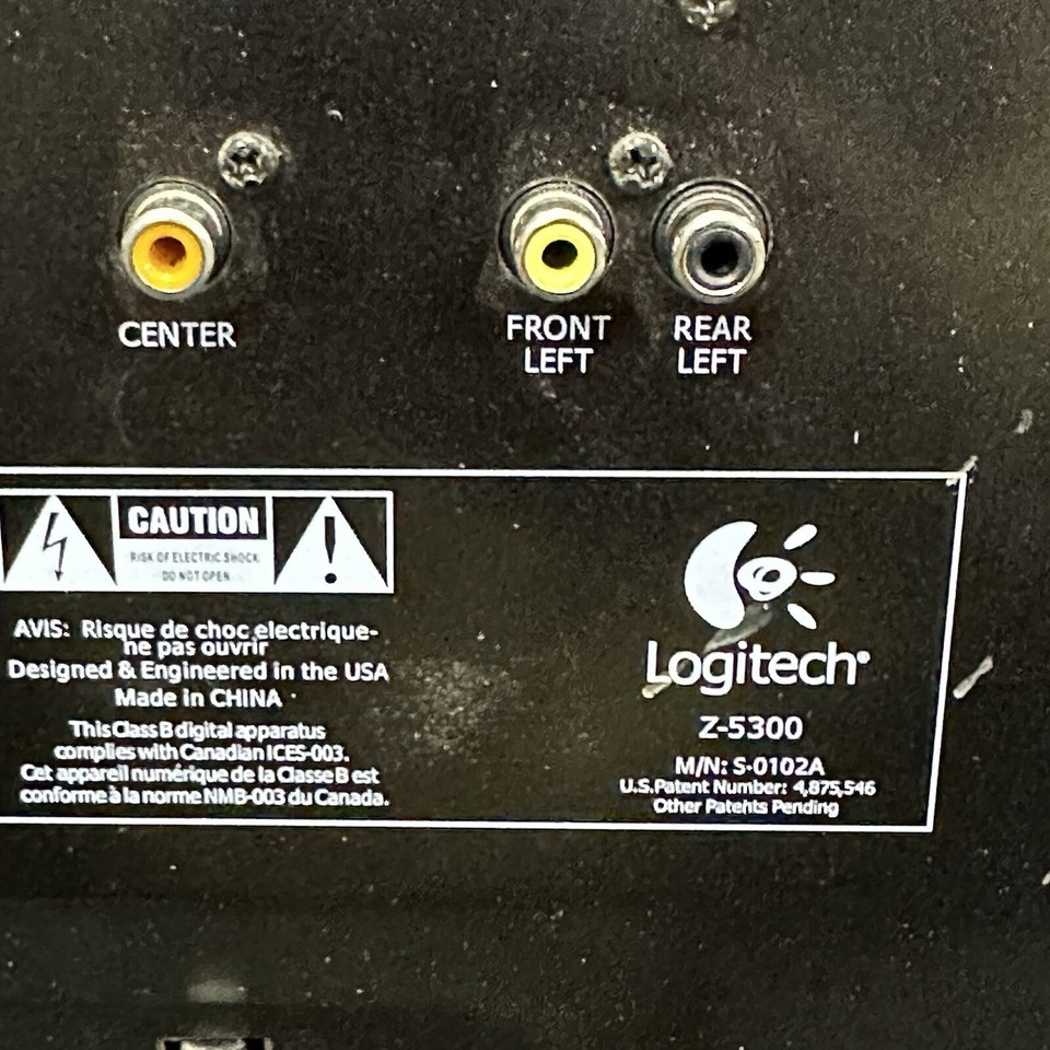 Logitech Z-5300 THX 5.1 Full Surround Sound Computer 5 Speaker System S ...