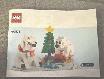 LEGO Set 40571 "Wintertime Polar Bears" Christmas Set 312 Pcs. Ages 9 ...