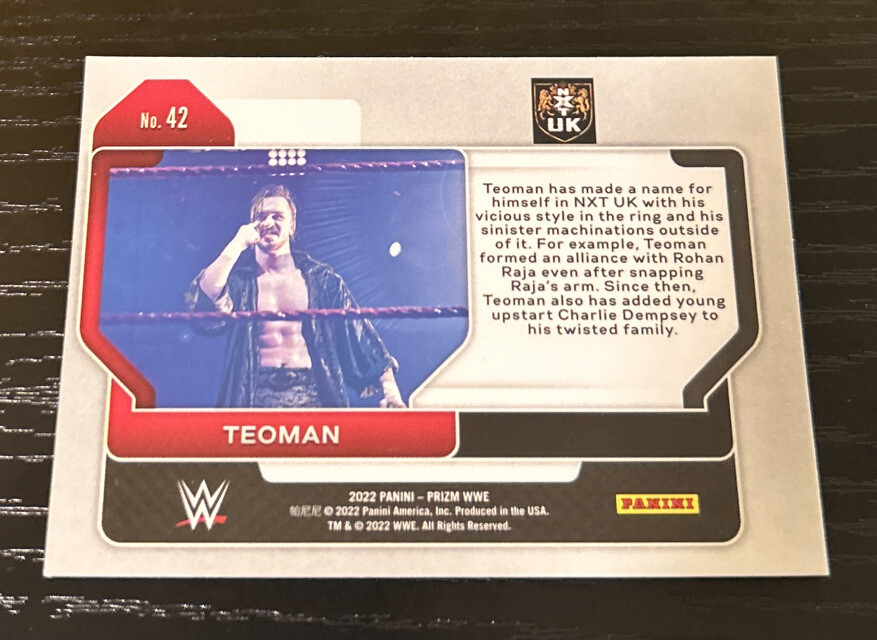 2022 Panini Prizm WWE Teoman Rookie | eBay
