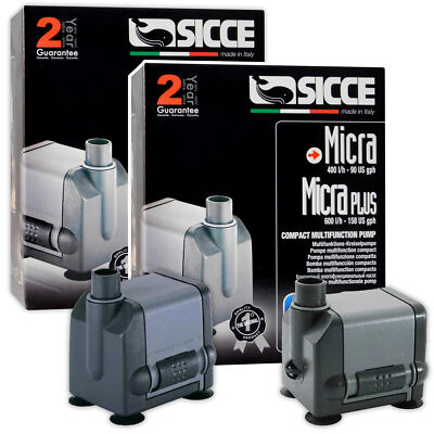 Sicce Micra Pump Submergible Recirculation Back Filter Sump Aquarium ...