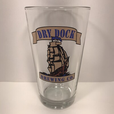 Beer Glass Dry Dock Brewing Company Man Cave Bar AURORA Colorado | eBay