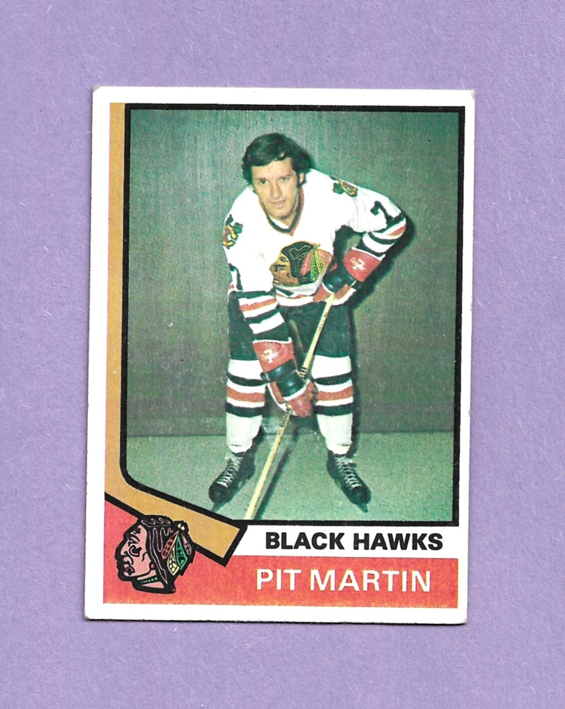 1974-75 Topps Card # 58 PIT MARTIN CHICAGO BLACK HAWKS | eBay