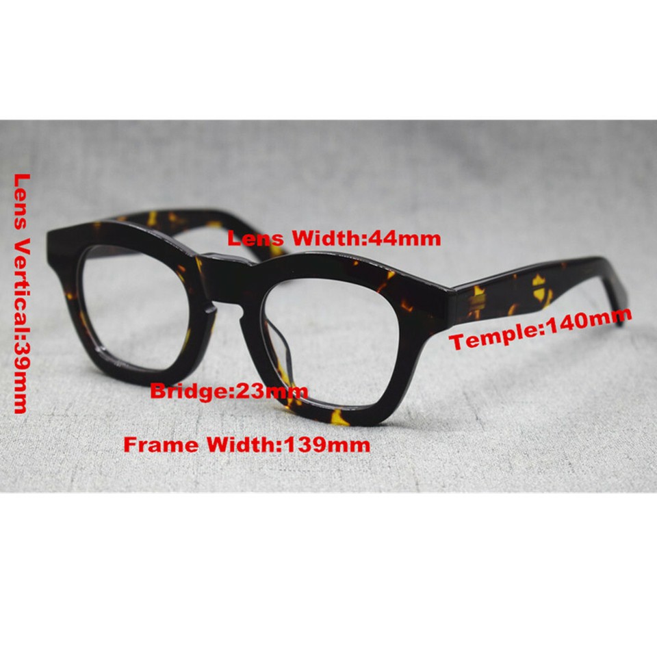 Japan Handmade Italy Acetate Eyeglass Frames clear lens Glasses Full ...