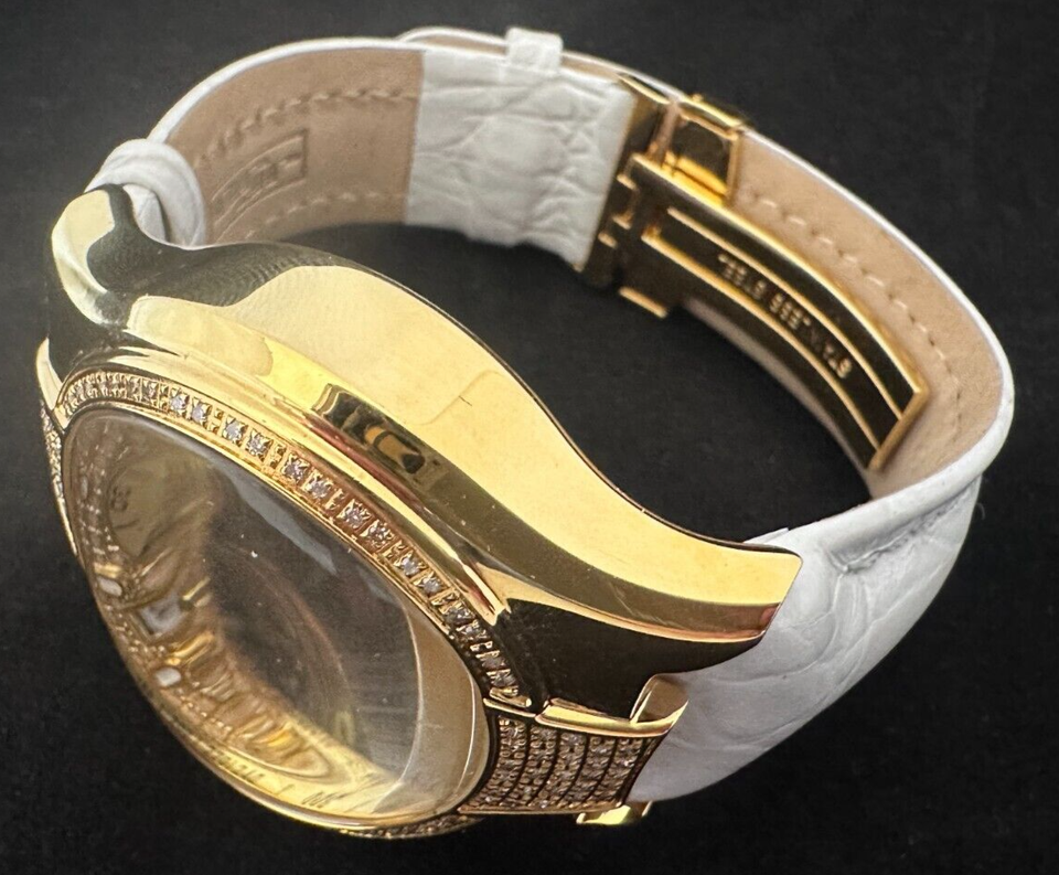 Joe Rodeo JoJo Gold-Toned Stainless Diamond Chronograph Watch JRZ-00437 ...