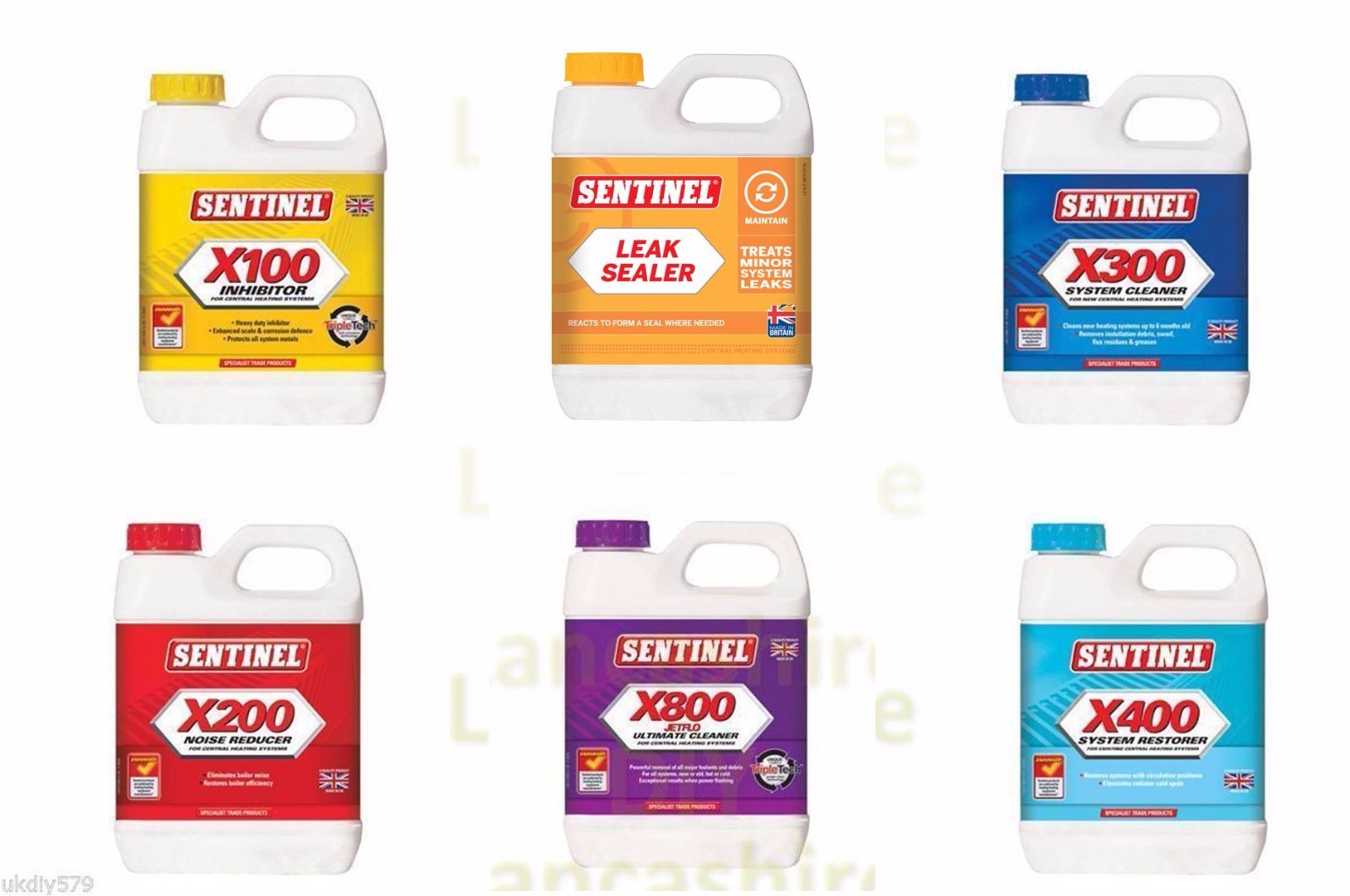 Sentinel X100 X200 X300 X400 X800 Inhibitor Cleaner Noise Reducer Leak ...