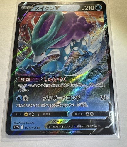 Suicune V RR 024/172 S12a VSTAR Universe Japanese Pokemon Card Pokémon ...