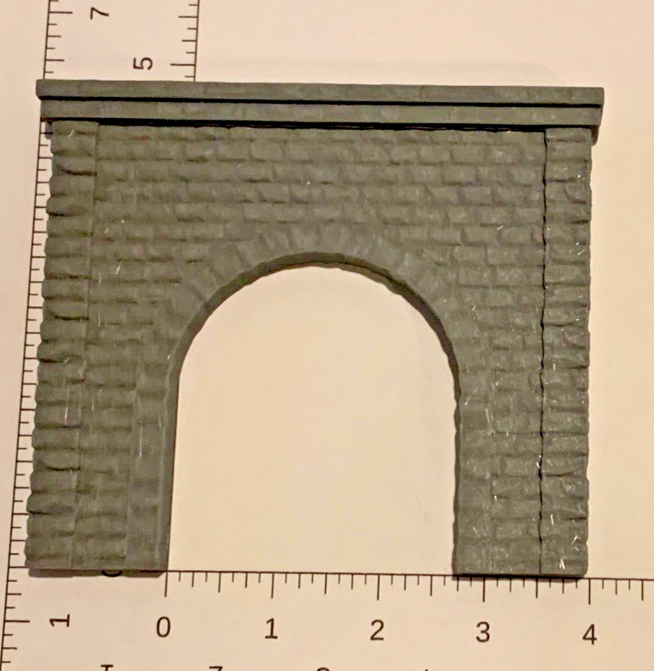 HO Scale Stone Single Train Tunnel Portal - H0 Realistic Model Railroad ...