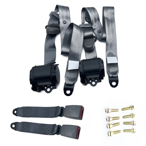 3 Point Retractable Car Safety Seat Belt Lap Diagonal Belt Adjustable ...