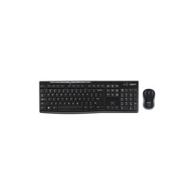 Logitech MK270 Keyboard & Mouse USB Wireless RF 112 Key Russian Black ...