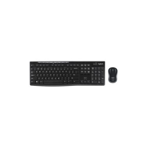Logitech MK270 Keyboard & Mouse USB Wireless RF 112 Key Russian Black ...