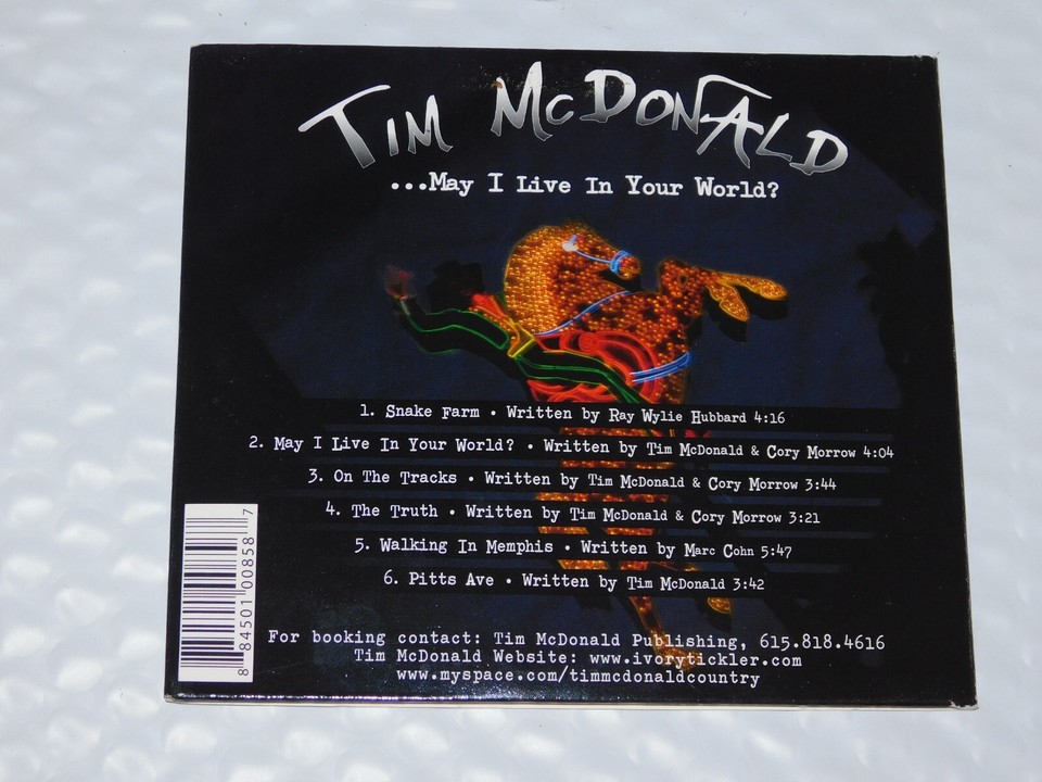 May I Live in Your World by McDonald, Tim CD 2008 CD Free Sipping ...