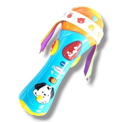 HTF VTech Baby Babble and Rattle Microphone Song Blue VGUC Toy | eBay