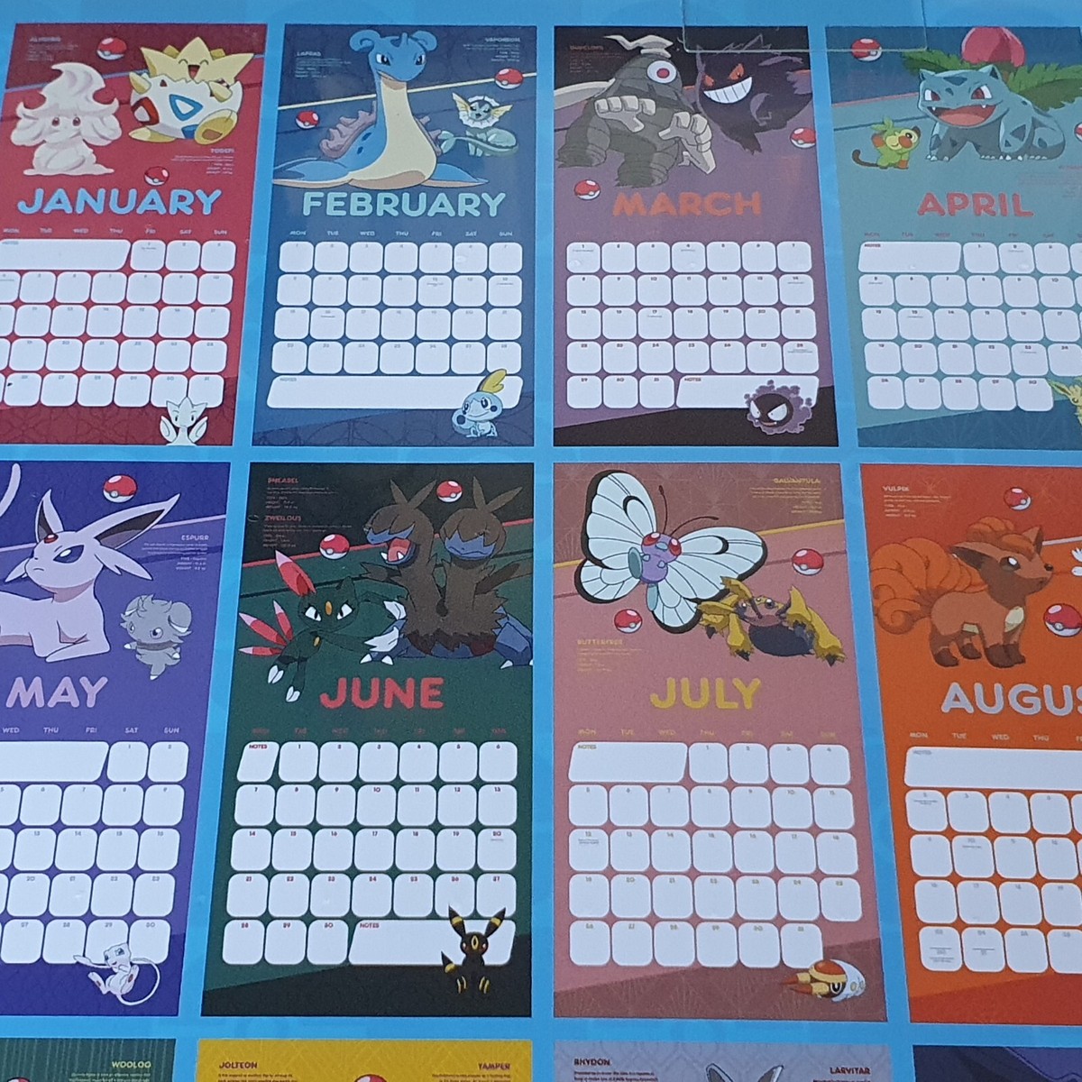 Pokemon Printable Calendar