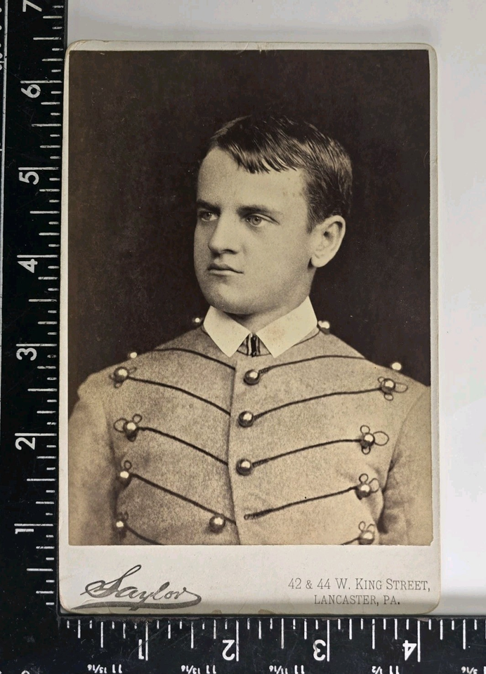 Antique Cabinet Card Photo Uniform Military West Point Cadet Saylor ...