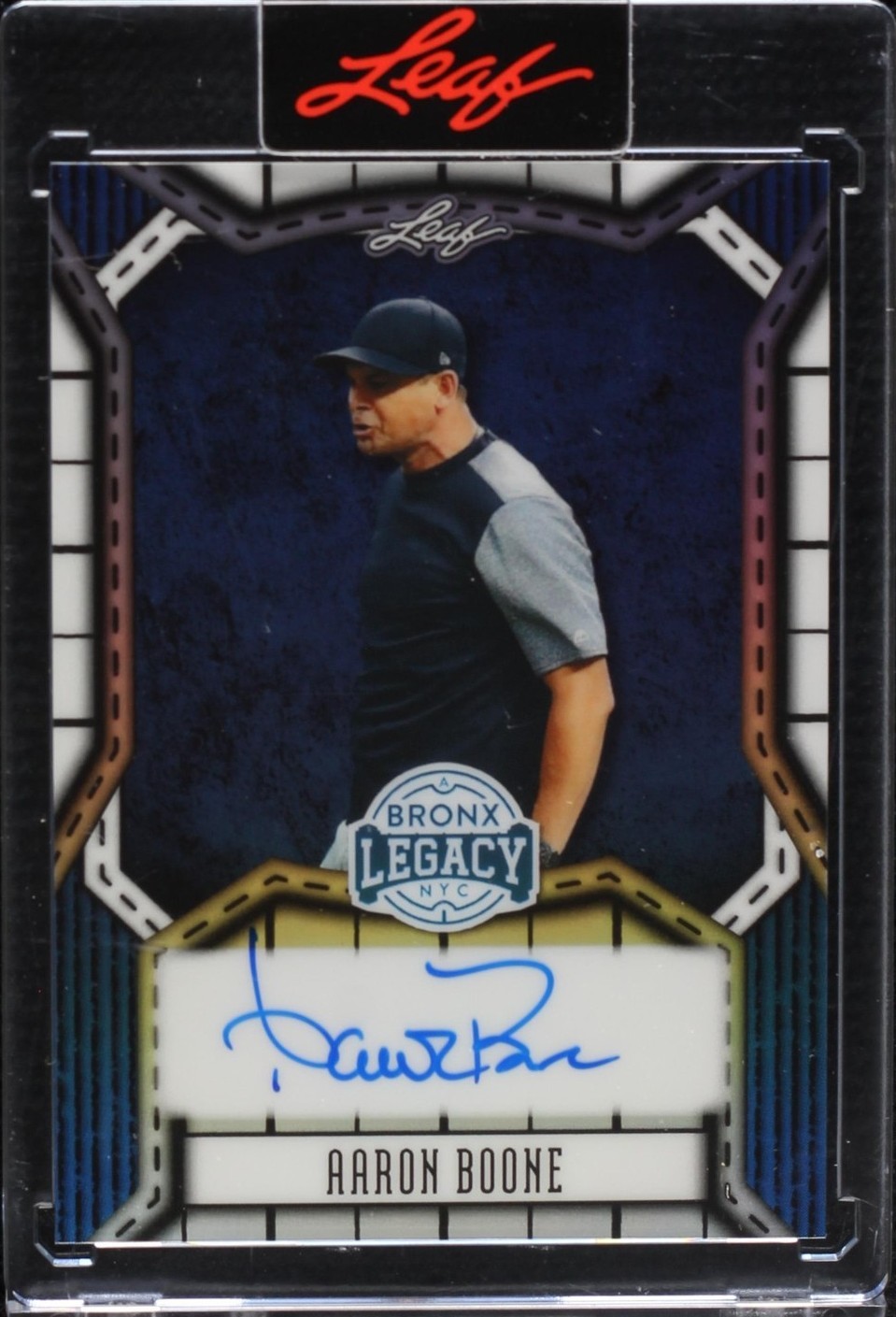 2025 Leaf a Bronx Legacy - Autographs Aaron Boone #BA-AB1 Blue ...