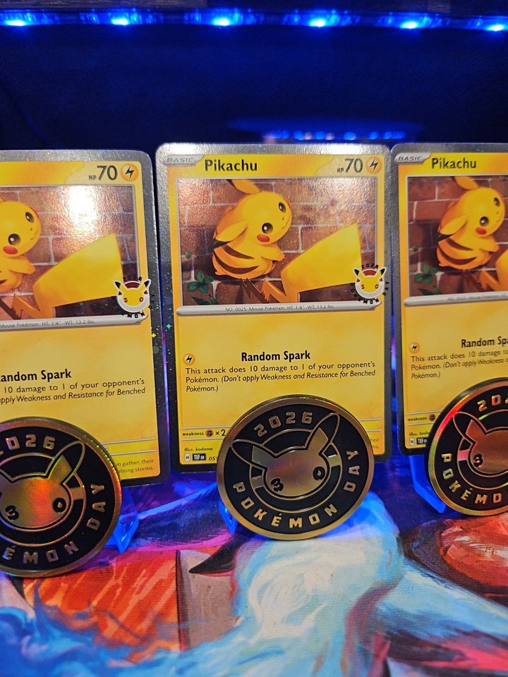 2026 Pikachu 051/162 Pokemon Day 30th Anniversary Stamped Promo TCG ...