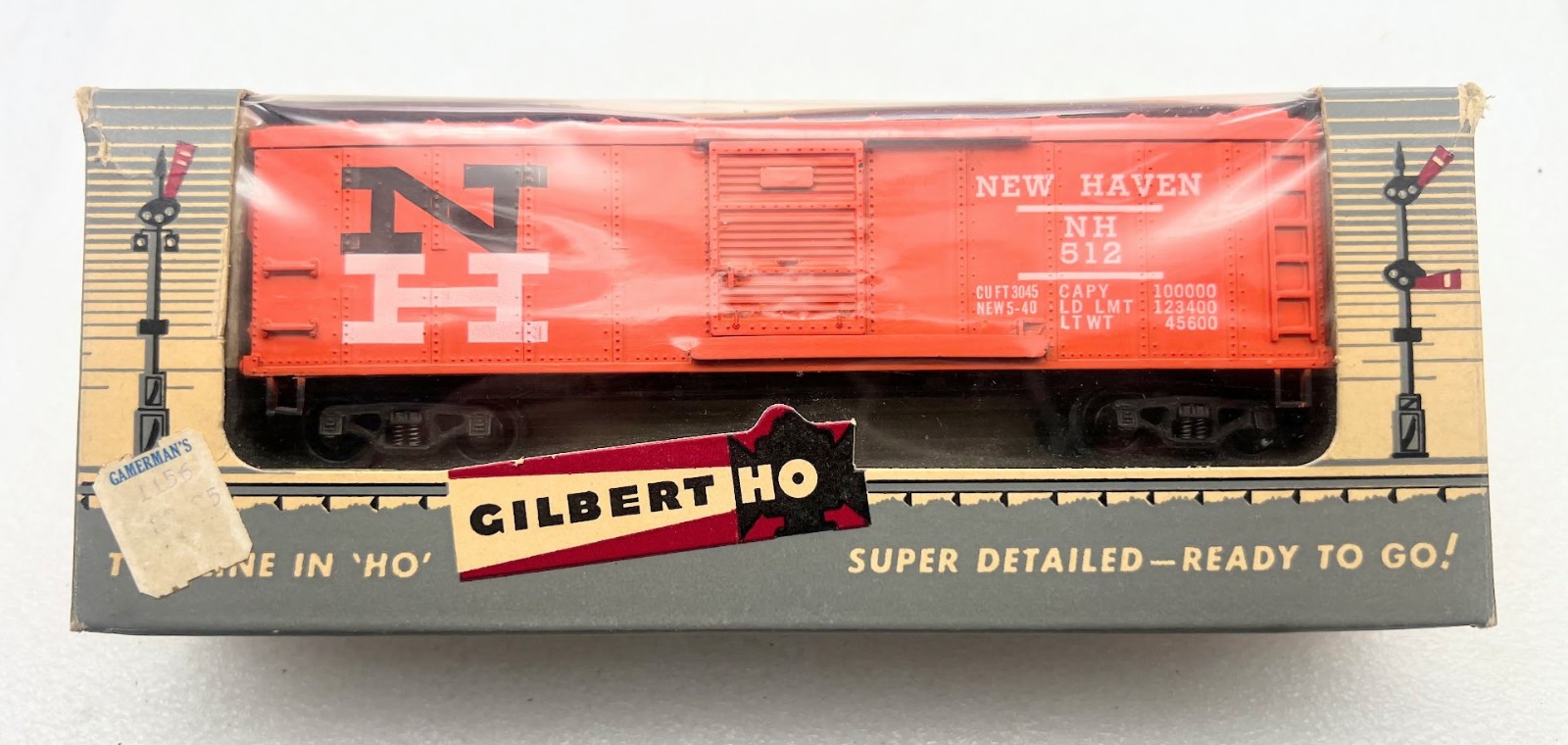 GILBERT american flyer HO Scale New Haven 512 Box Car with box | eBay