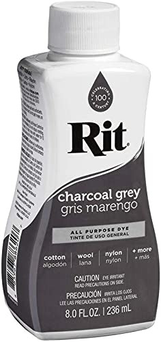 Rit Gray Dye 8 Fl Oz Liquid Non Toxic Fabric Dye for Clothing Crafts ...