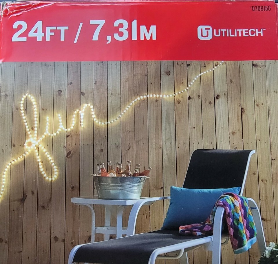 Utilitech Extra Bright Rope Light -Linkable for Parties/Balconies ...