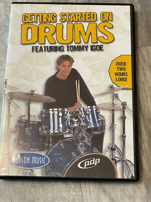 DVD Getting Started on Drums FEATURING TOMMY IGOE 2 HOURS LONG Hudson ...