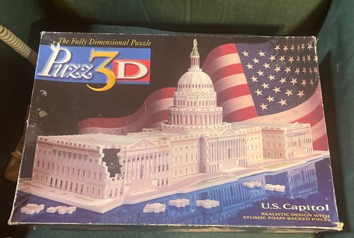 Puzz3D 3D Puzzle of the US Capitol Building - 718 Pieces Milton Bradley ...