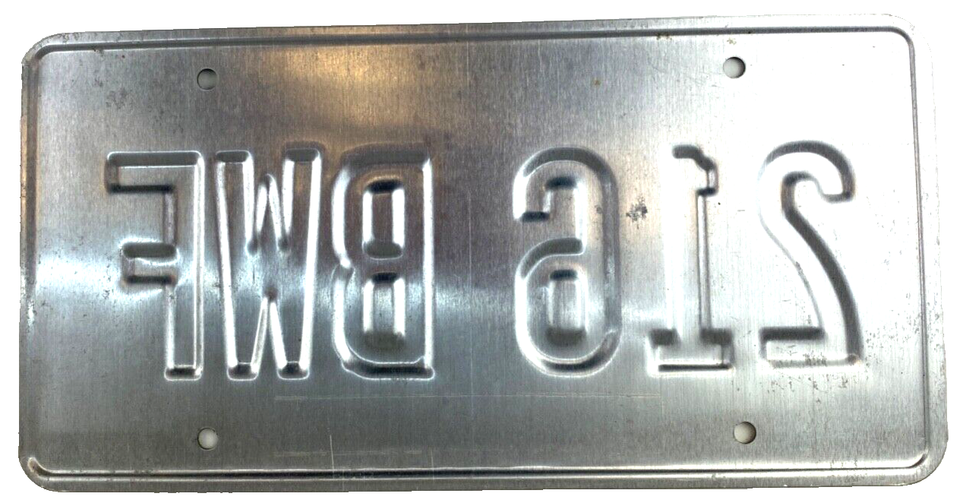 Iowa 2001 License Plate 216 BWF Auto Marshall Co Man Cave Wall Decor ...