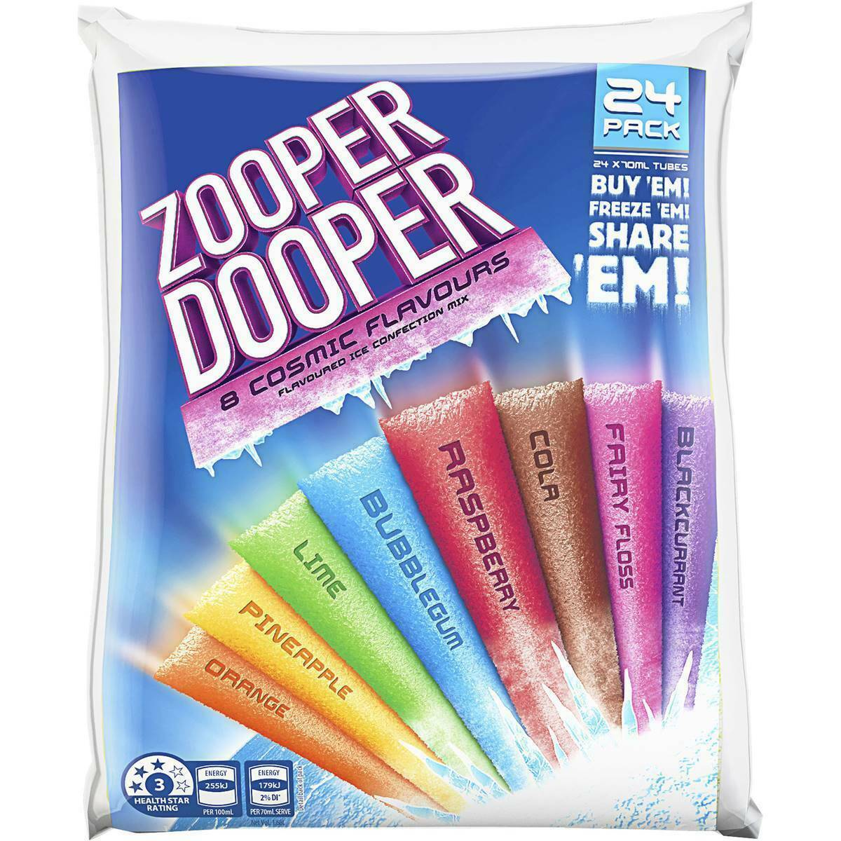 Zooper Dooper Ice Blocks