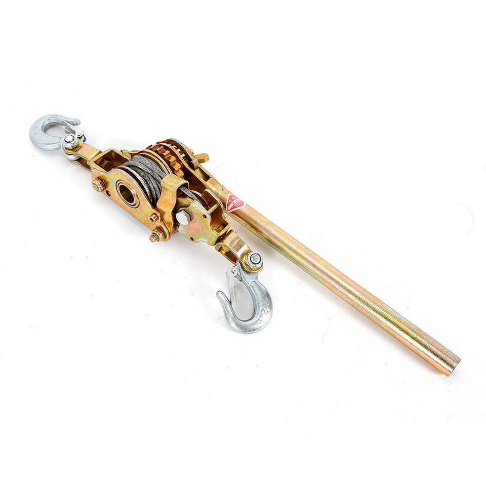 Heavy Duty Hand Puller 2TON Winch Pull Hoist Come Along Cable Lever ...