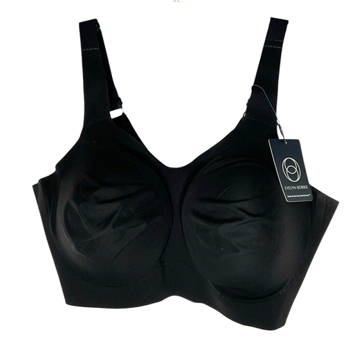 Evelyn & Bobbie Beyond Seamless EB Core Wirefree Bra Black Size XL New ...