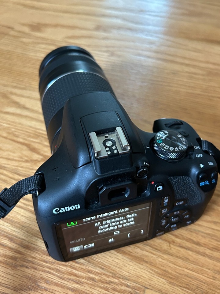 Canon EOS Rebel T7 24.2MP Digital SLR Camera Bundle 75-300mm Lens with ...